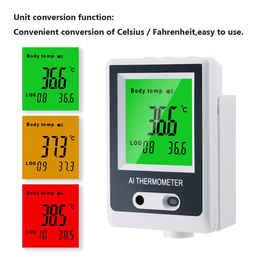 Non-contact Automatic Intelligent Thermometer Wall... – Grandado