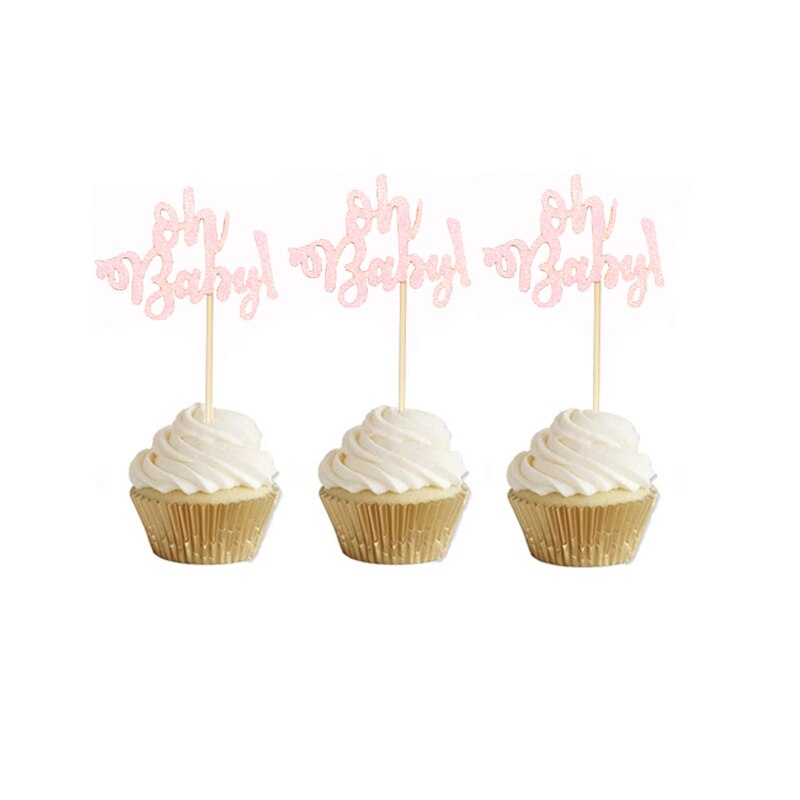 10 stk glitterpapir cupcake toppers en kage topper... – Grandado