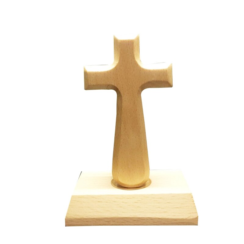 Small Holy Wood Standing Cross 5" Handmade Al... – Vicedeal