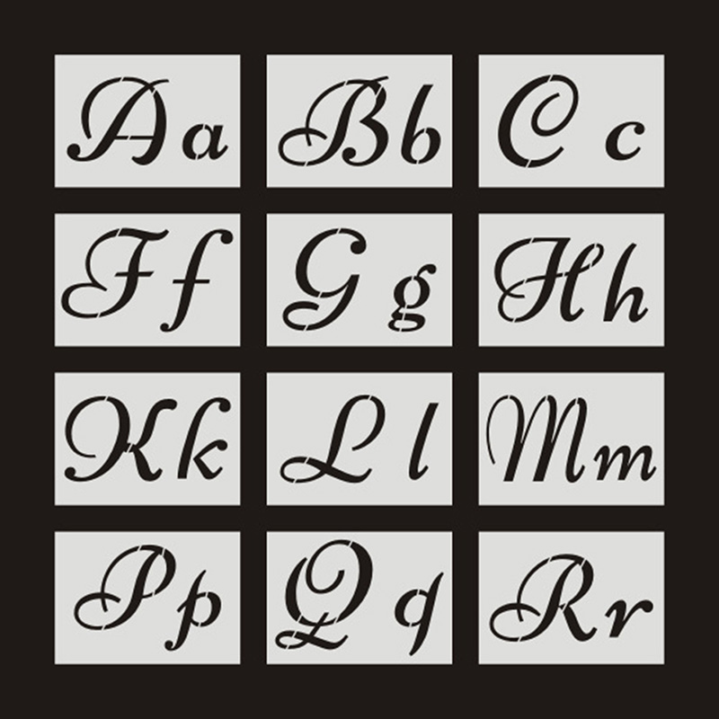 40pcs Set English Letter Stencils for Painting Mou... – Grandado