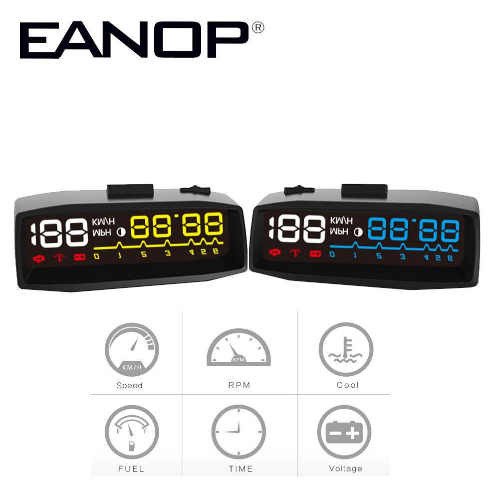 EANOP eSmart HUD Head up Display 16Pin OBD2 Port O... – Grandado