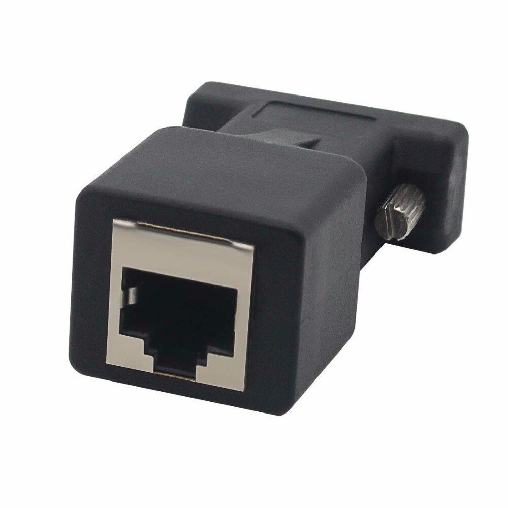 DB9 RS232 Female Port to RJ45 Female Connector Car... – Grandado