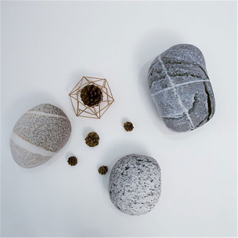 6PCS Small Pillow Simulated Pebble Stone Soft Cush... – Grandado