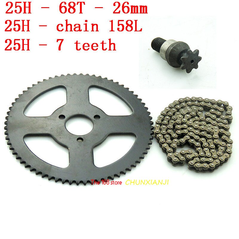 Motorfiets Keten 25H 158L Met 68T Tand 26 Mm Tandw... – Grandado