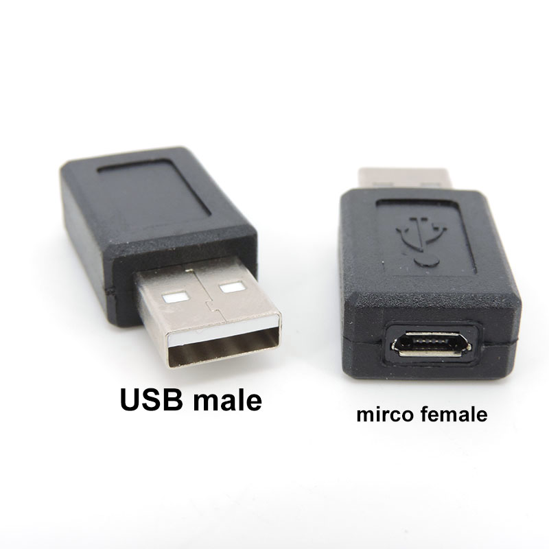 Black USB 2.0 Type A male Female to Micro USB B Fe... – Grandado