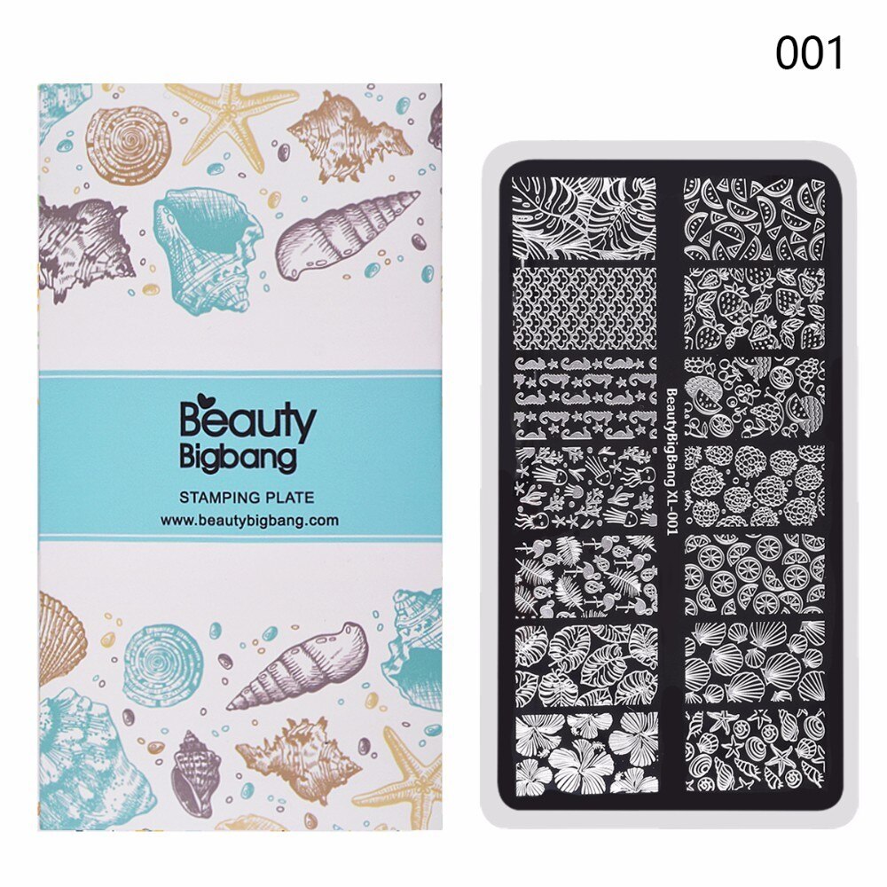 Beautybigbang Nail Plates Stempel Stencil Voor Ste... – Grandado