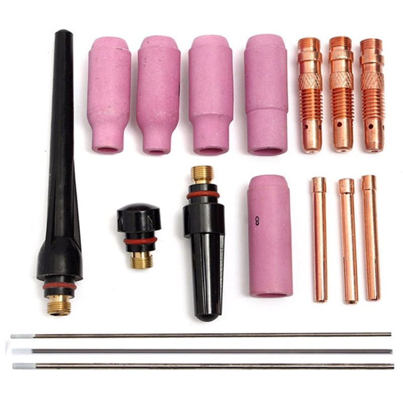 17Pcs Welders Welding Torch Tig Cup Collet Body No... – Vicedeal