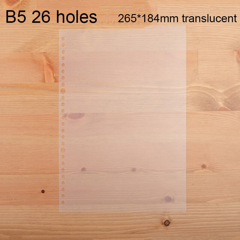 A5 B5 A4 PVC Transparent Notebook Covers Loose lea... – Grandado