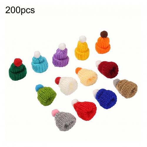 200Pcs Breien Mini Pompon Hoeden Kleine Caps Diy C... – Grandado