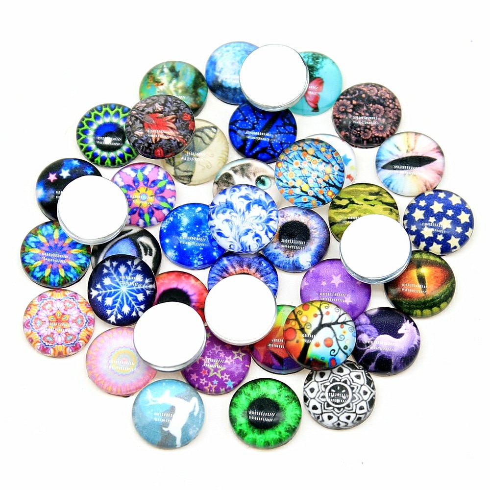 50pcs 8mm 10mm 12mm 14mm 16mm Random Mix Patterns ... – Grandado