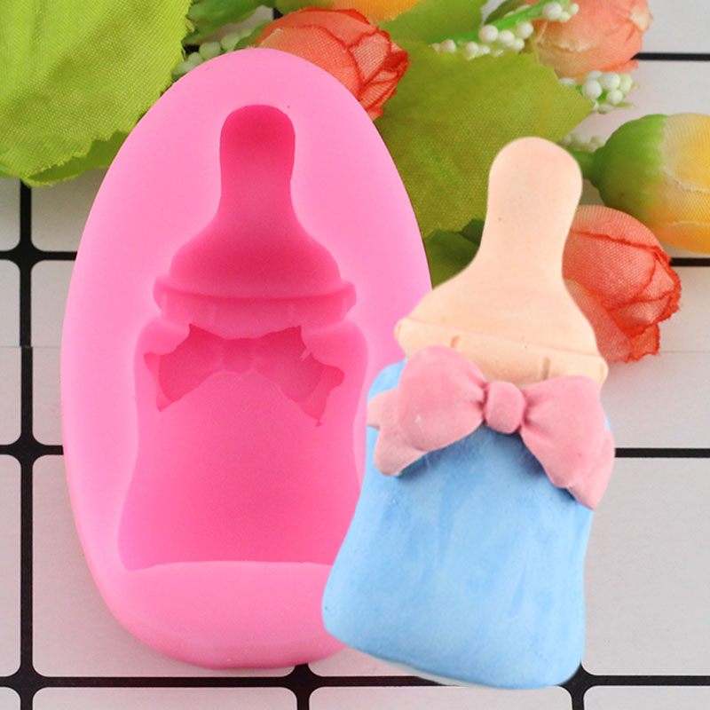 Cute 3D Baby Dummy Bottle Silicone Fondant Mould C... – Vicedeal