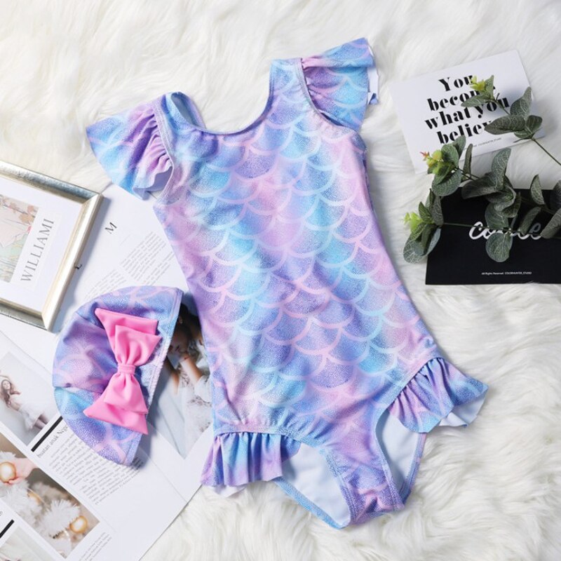 style Mermaid swimsuit for girls 1-7 years old inf... – Vicedeal