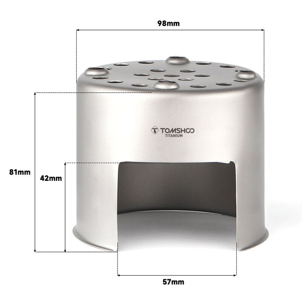 Tomshoo Ultra-lightweight Titanium Wood Stove Outd... – Grandado