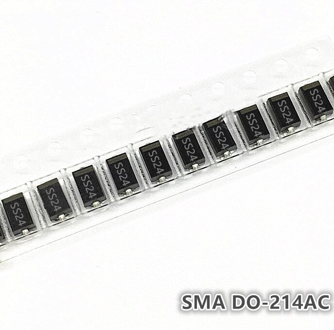 100Pcs Diode SS24 2A 40V Sma SR240 DO-214AC Smd – Vicedeal