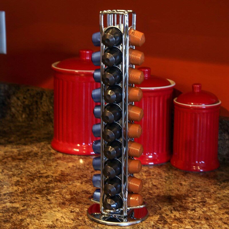 Guret 40 Cup Koffie Capsule Houder Roterende Rvs C... – Grandado