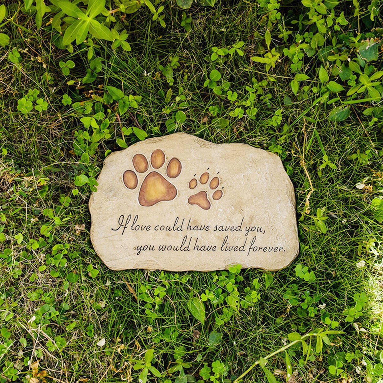 Pet Memorial Stone Outdoor Dog Grave Marker Cat Ga... – Grandado