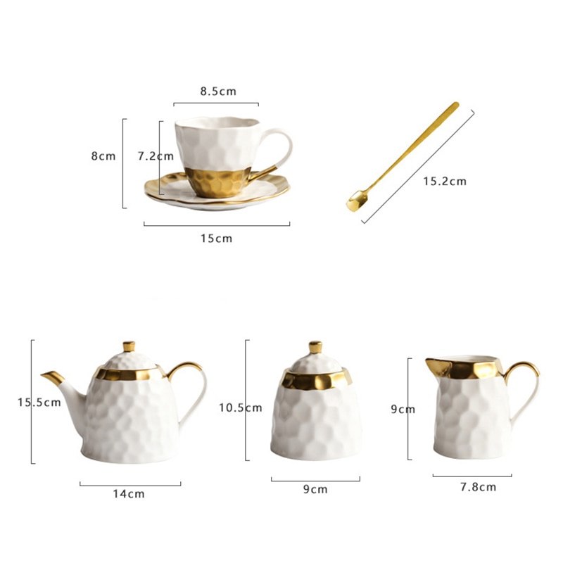 Ceramic Coffee Cup Set Simple Afternoon Tea Cup Fl... – Grandado