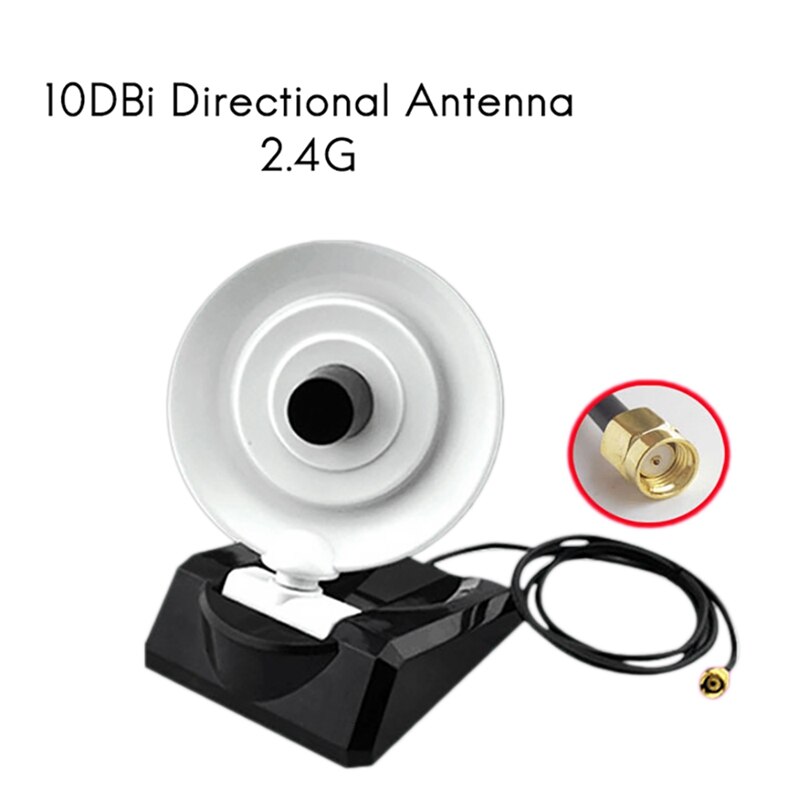 10DBi RP-SMA WiFi Antenna 2.4GHz Antenna High Gain... – Vicedeal