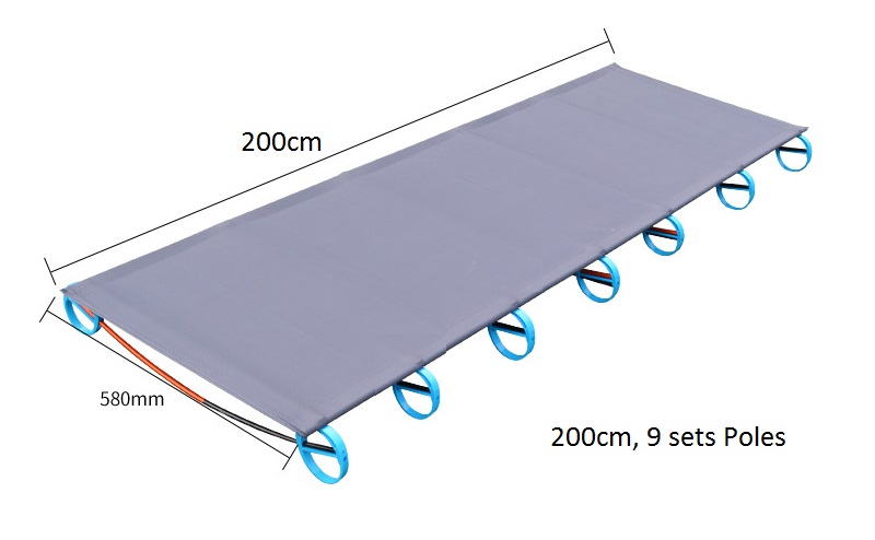 Camping Folding Bed DIY Ultralight Single Tent Cot... – Grandado