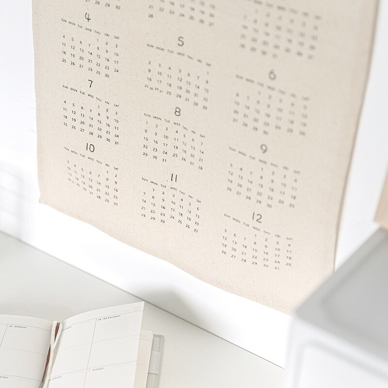 Year Cartoon Dogs and Friends Cloth Calendar Room ... – Grandado