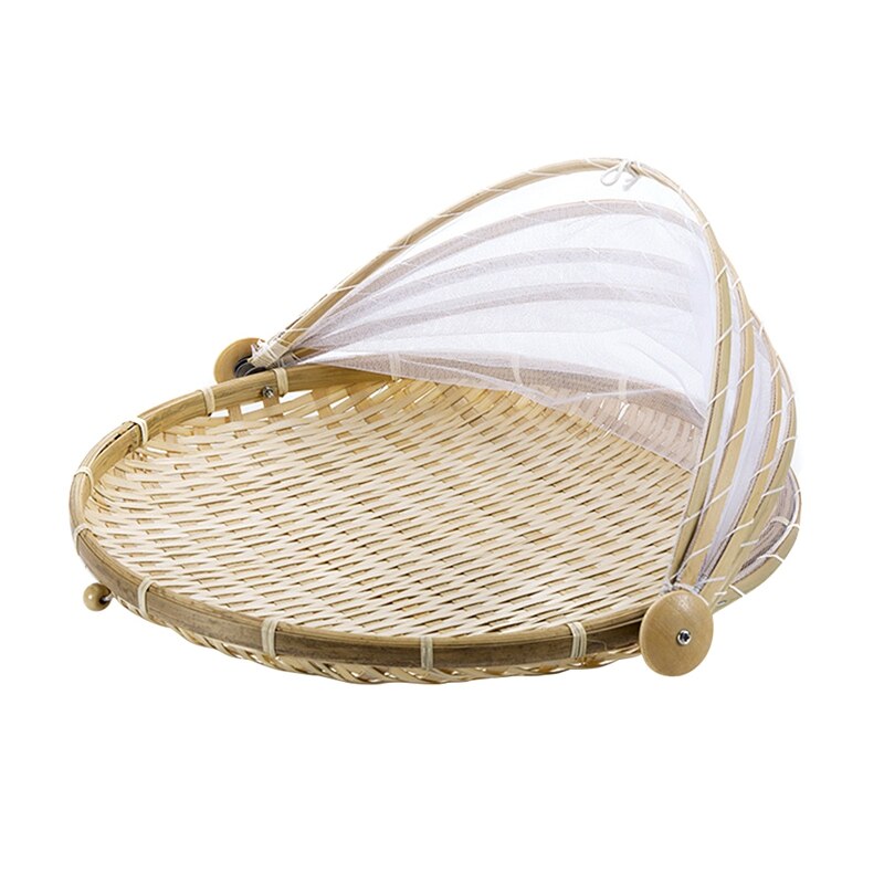 1Pc Hand Woven Bug Proof Basket Dustproof Picnic B... – Grandado