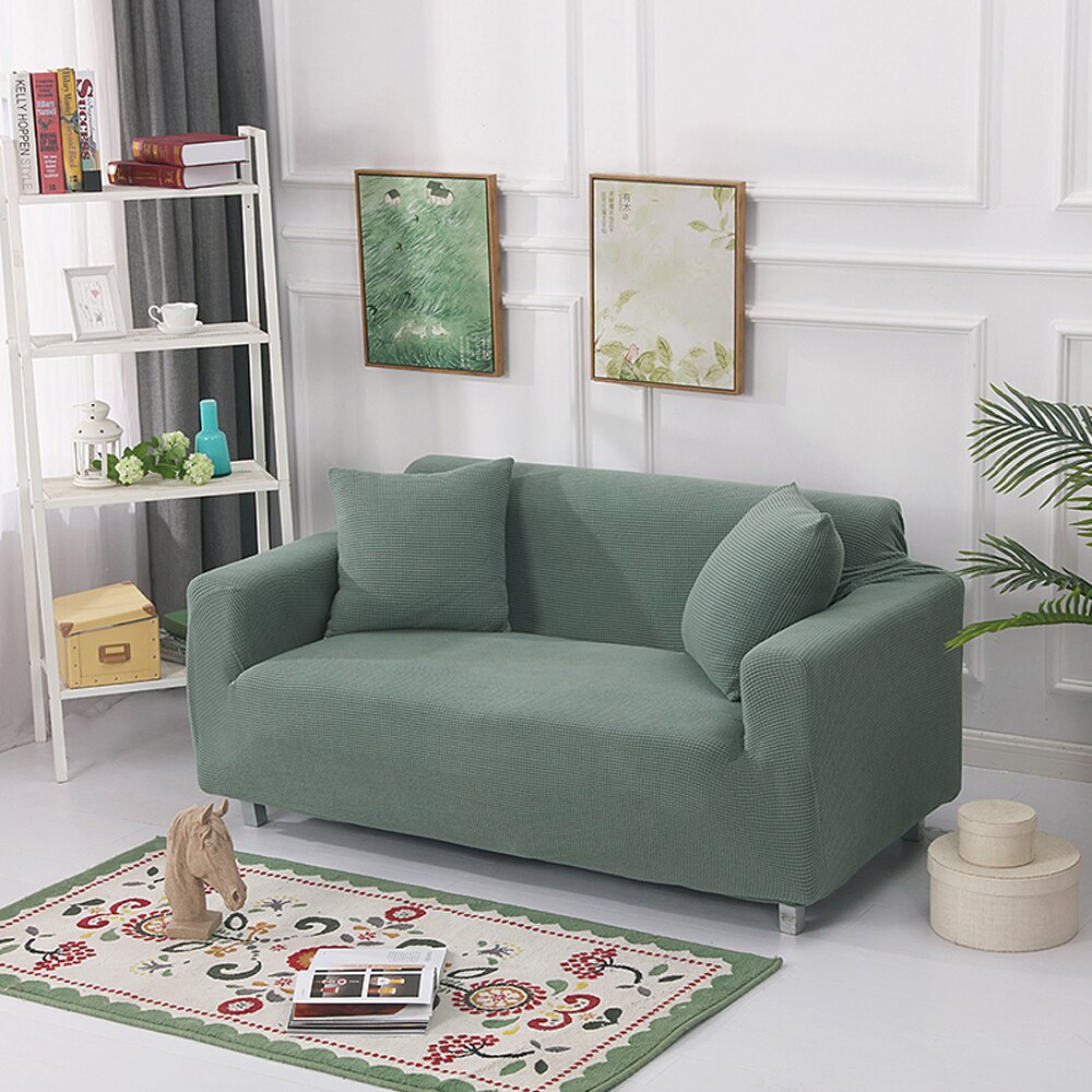Solid Stretch Fit Sofa Cover Lounge Couch Removabl... – Vicedeal