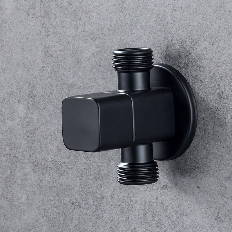 Water Triangle Valve Black Brass Cold Water Triang... – Grandado