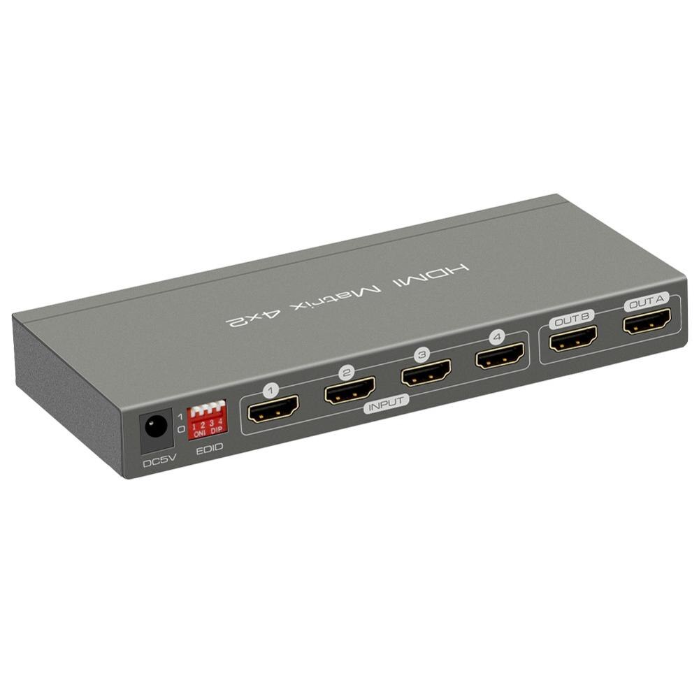 HDMI Matrix Switcher, 1.4 HDMI Matrix 4 in 2 out M... – Grandado