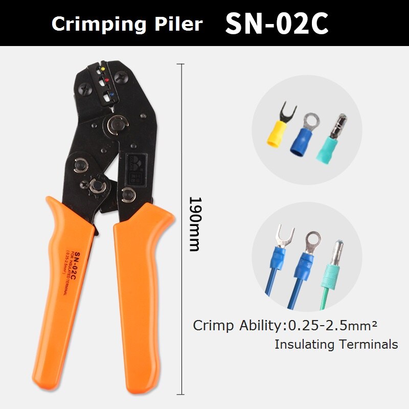 Crimping Tool, Terminal Connector Ratcheting Wire ... – Grandado