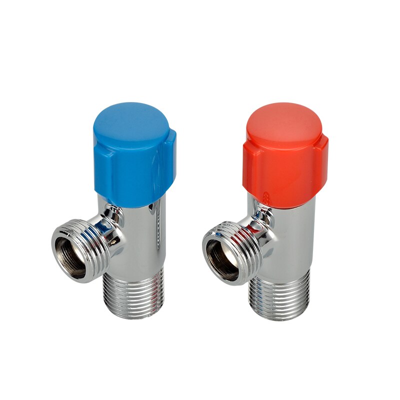 1 Pair Triangle Valve With Blue and Red Mark G1/2&... – Grandado