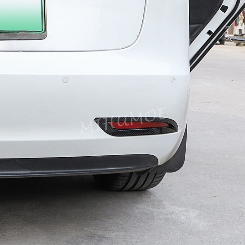 Carbon Fiber Rear Bumper Reflector Fog Light Cover... – Grandado