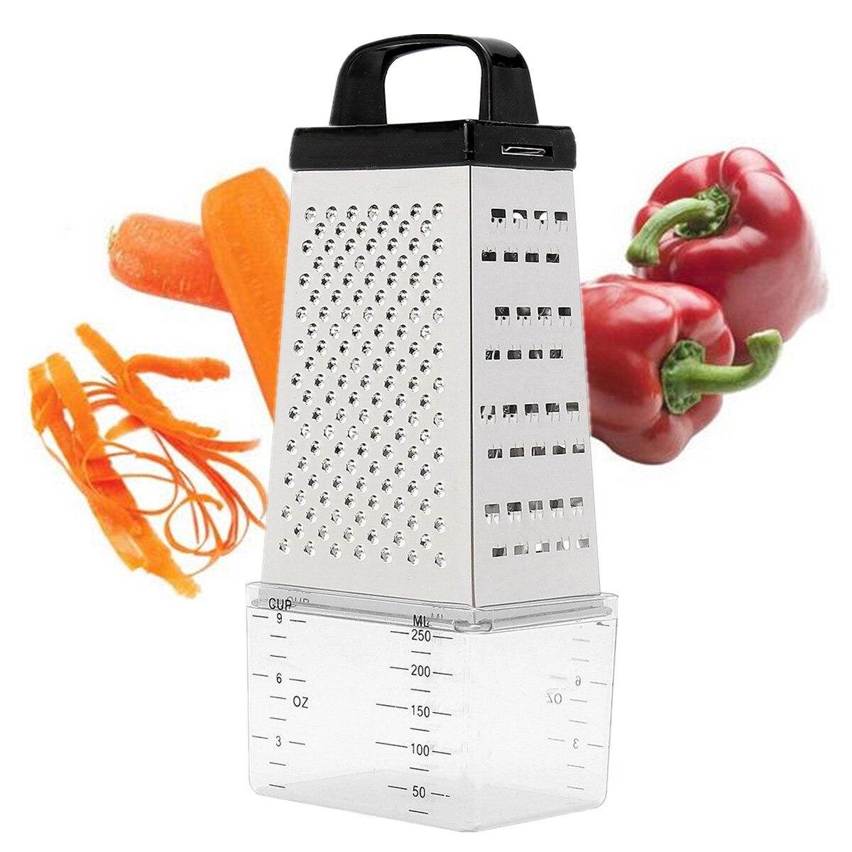 4 Sided Multi Funtion Cheese Grater Stainless Stee... – Vicedeal
