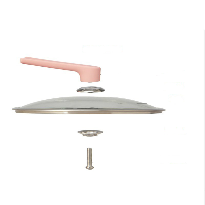 Pink Multipurpose large deep pan 32cm Wok Home non... – Grandado