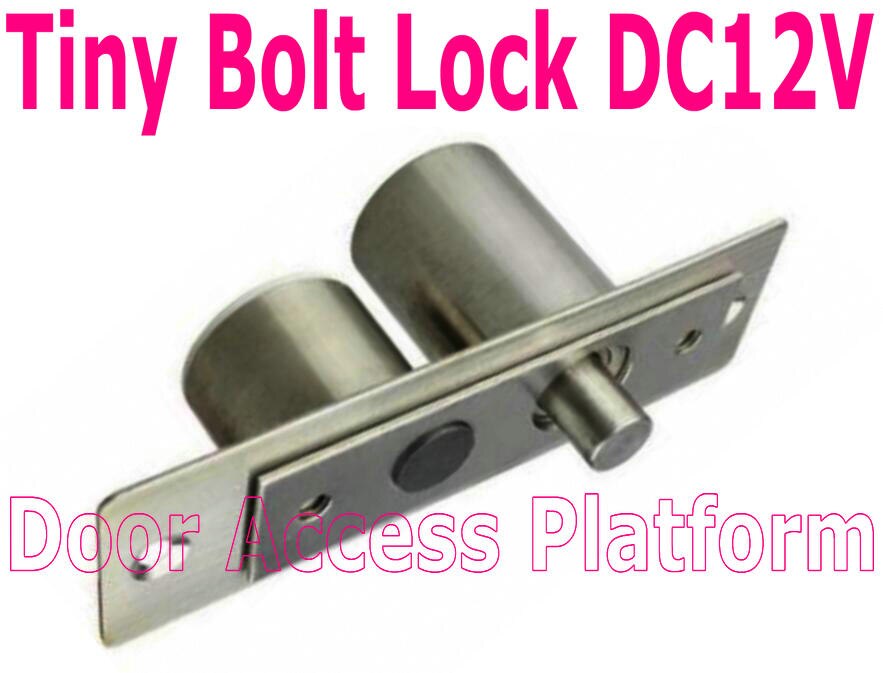 DC12V small Tiny bolt lock, Small doorframe inbuil... – Grandado