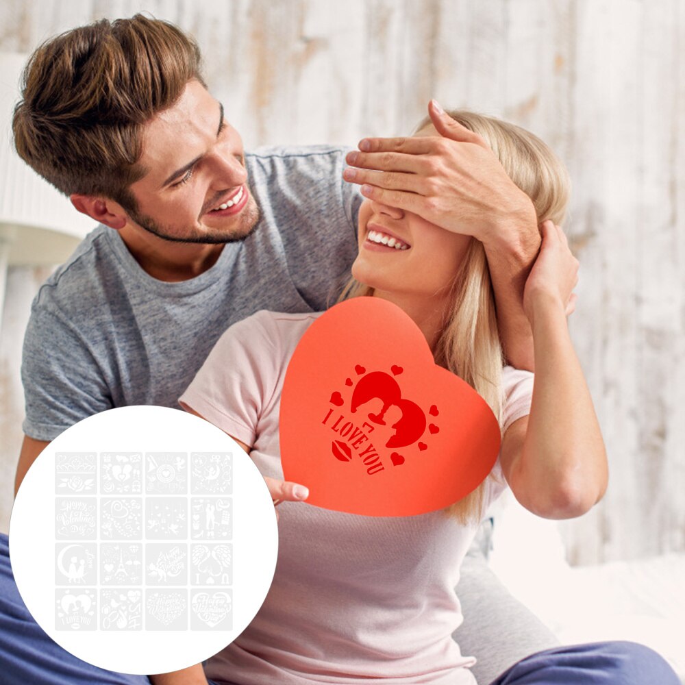 16 pièces saint valentin thème peinture modèles év... – Grandado