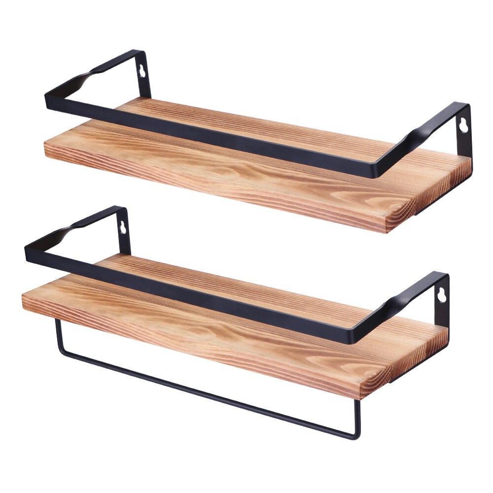 2 Pcs Modern Floating Storage Shelves Wall Mounted... – Vicedeal