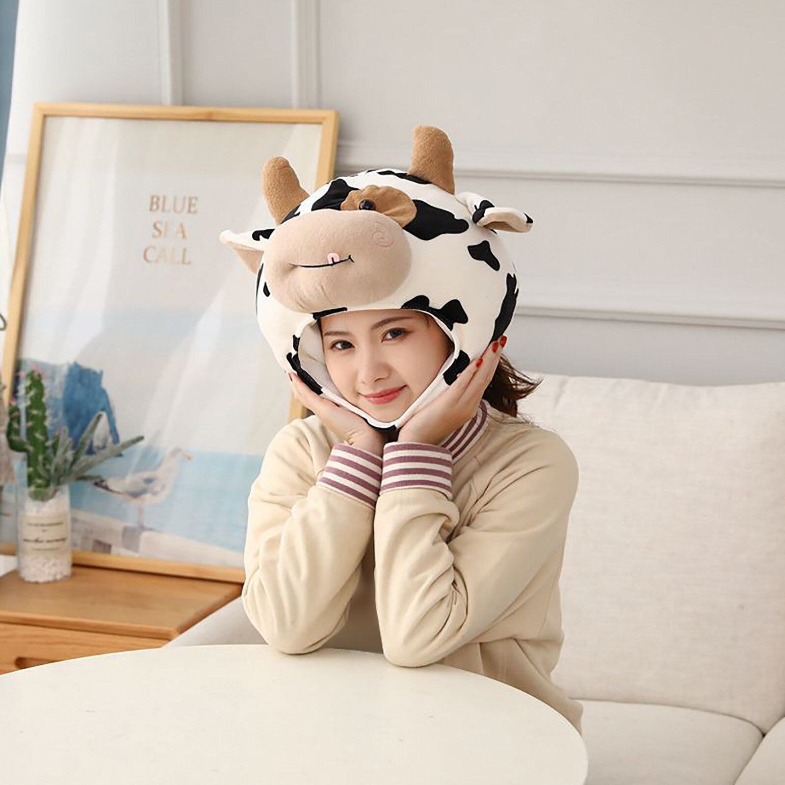 Dairy Cow Hat Animal Body Spotted Dairy Cow Animal... – Grandado