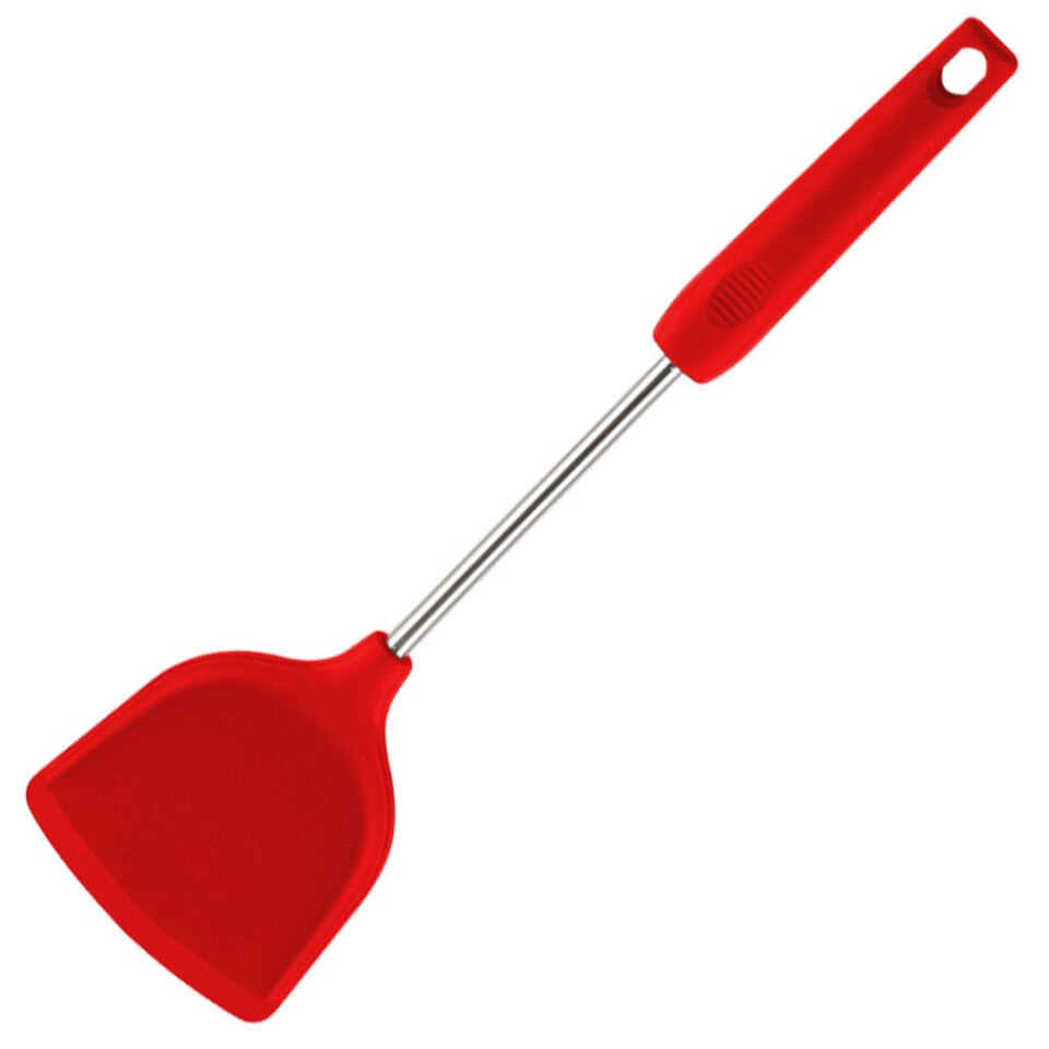 Varmebestandig silikone og rustfrit stål drejespat... – Vicedeal