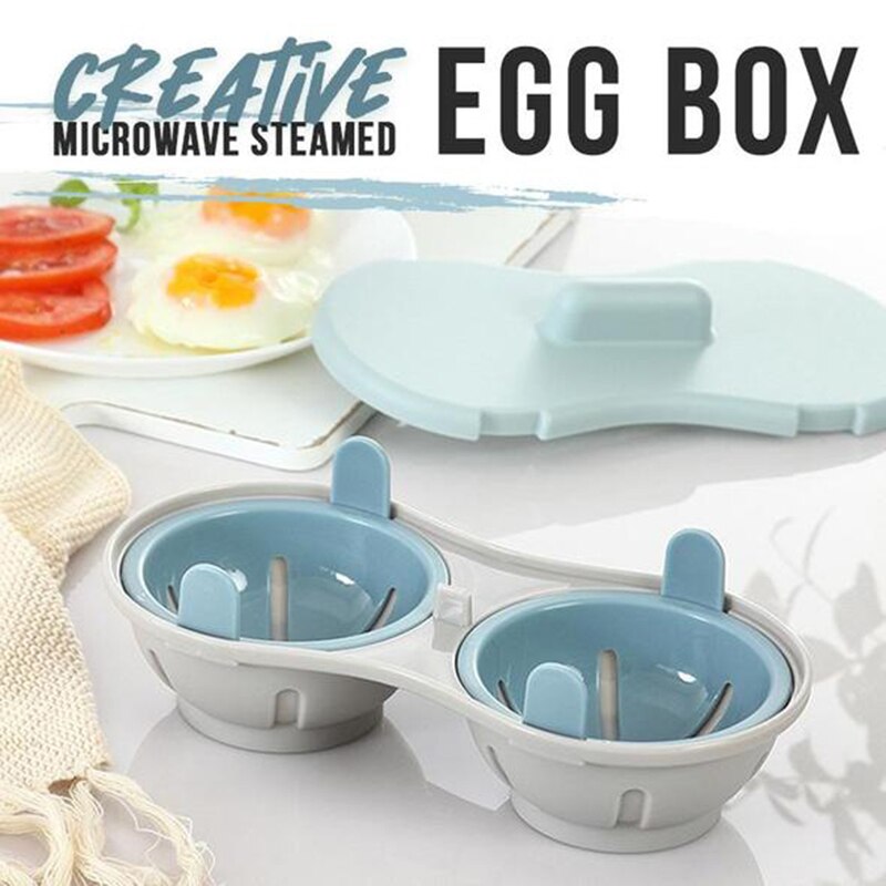 Microwave Steamed Egg Box Egg Maker Poached Egg St... – Grandado
