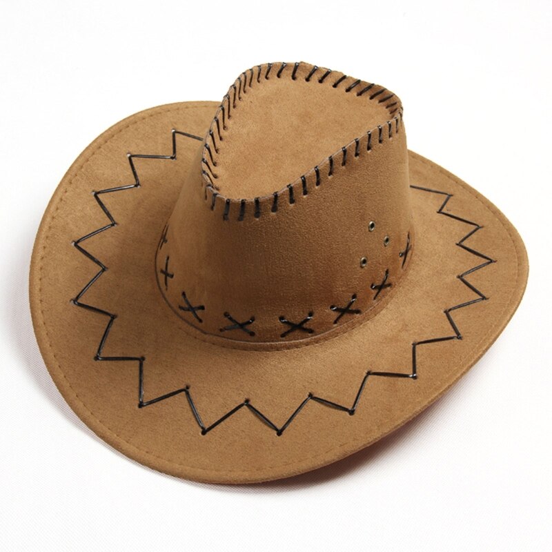 Simple Unisex Kids Cowboy Hat Fashionable Suede We... – Grandado