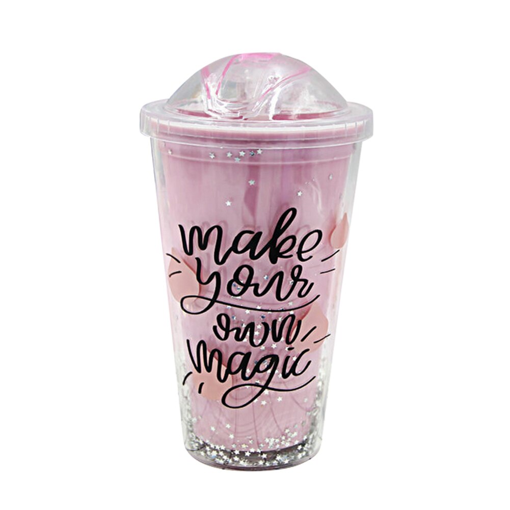 Plastic Draagbare Hand-held Dubbele Stro Cup Doubl... – Grandado