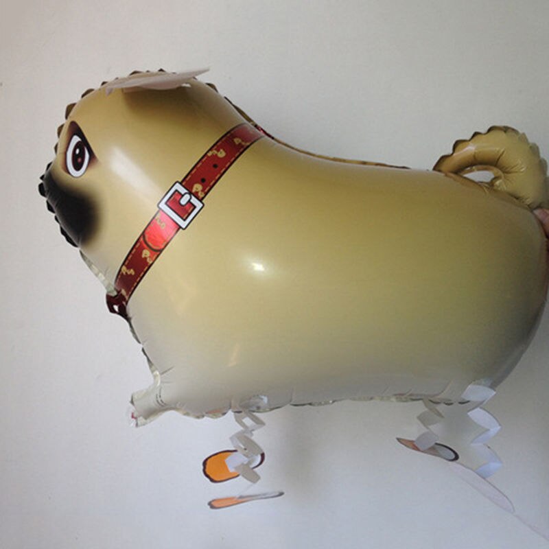 Children Walking Foil Pet Pug Dog Balloon Helium F... – Grandado