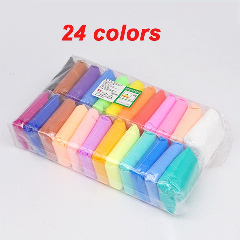 QWZ 24 colors Fluffy Slime Toys Polymer Clay Putty... – Grandado