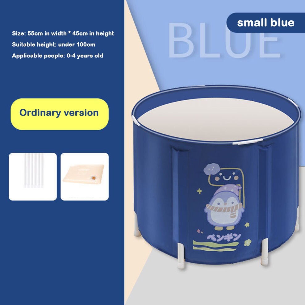Foldable children bath barrel baby Soaking tub Lit... – Vicedeal