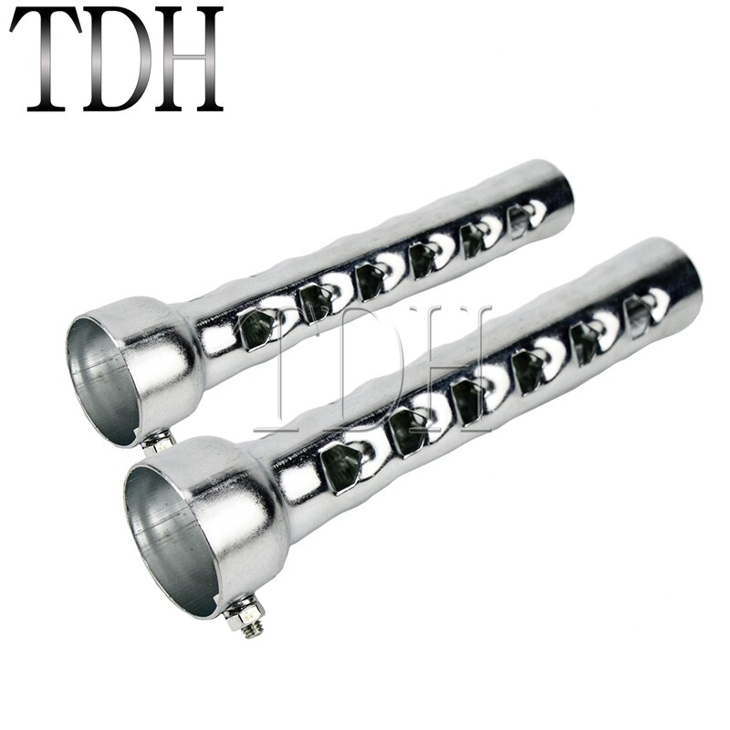 2Pcs 8 inch 200mm Motorcycle Steel Exhaust Baffler... – Grandado