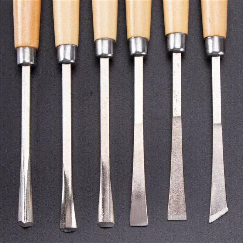 New 6pcs Wood Carving Hand Chisel Tool Set Profess... – Grandado