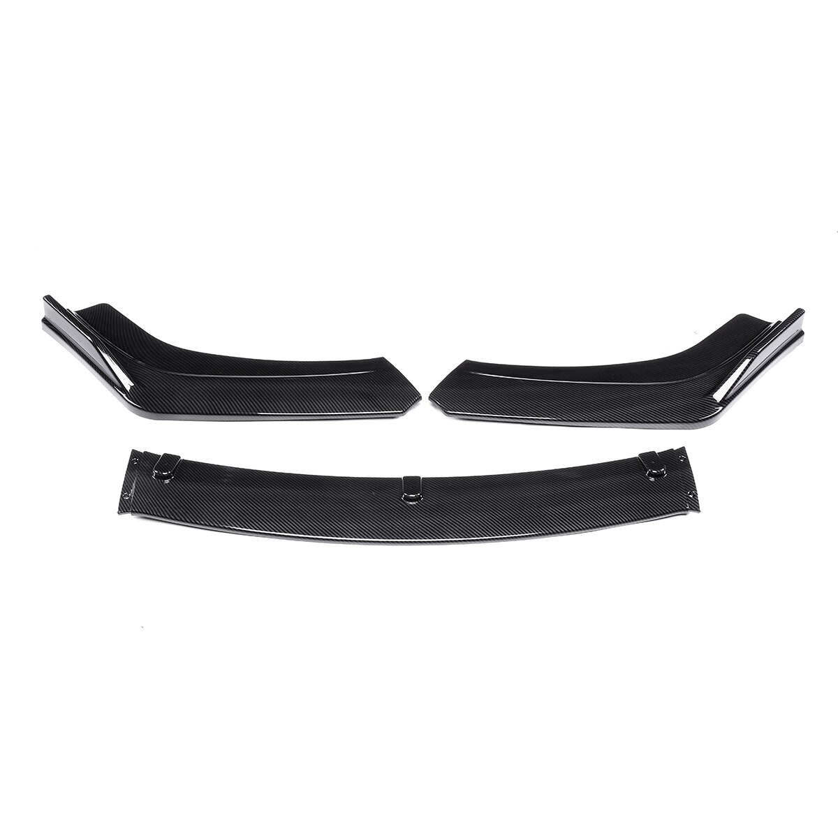 Carbon Fiber Look / Black 3pcs Car Front Lower Bum... – Grandado