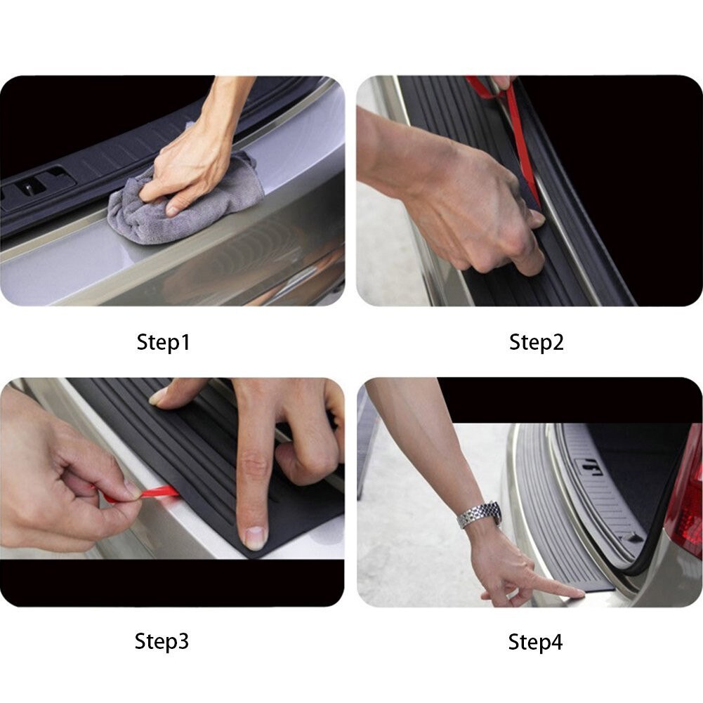 Car Trunk Rear Bumper Scratch bar Universal Car Bl... – Grandado