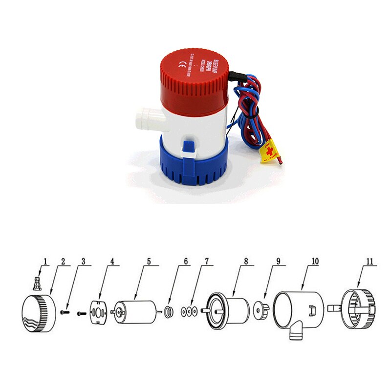 Lenspomp 350 Gph Dc 12V 24V Elektrische Waterpomp ... – Vicedeal