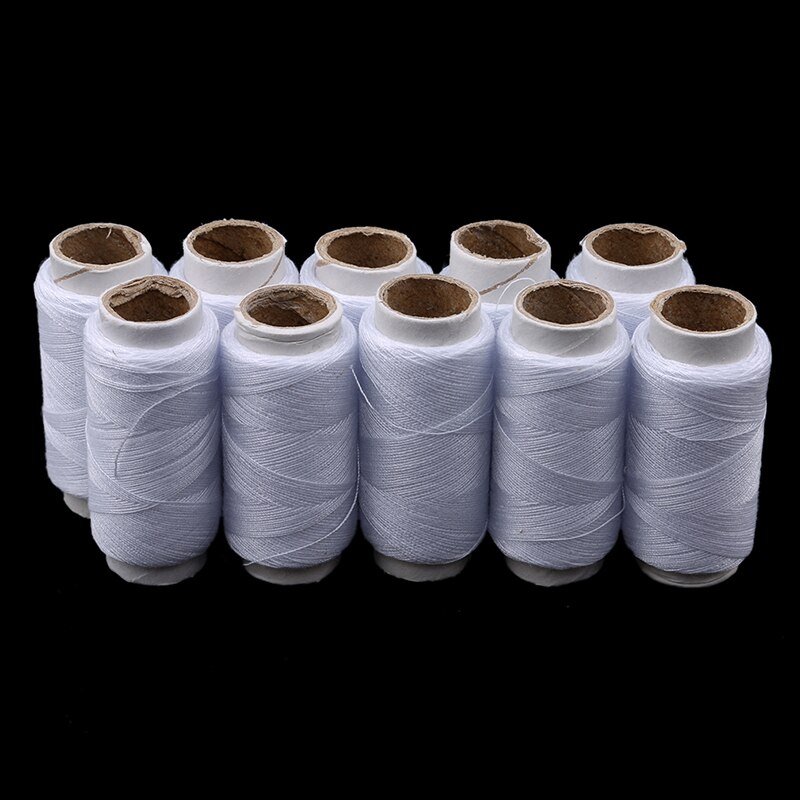 10 Pcs White Polyester Sewing Thread Strong And Du... – Vicedeal